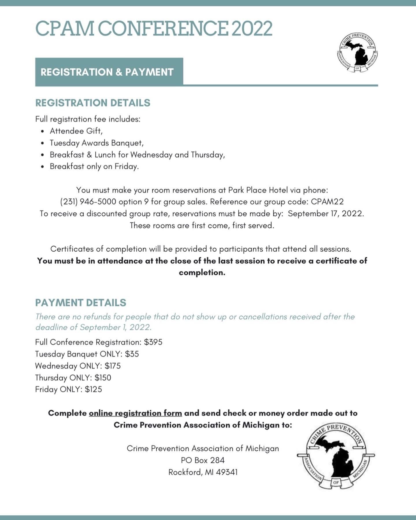 Our Conference | CPAM of Michigan