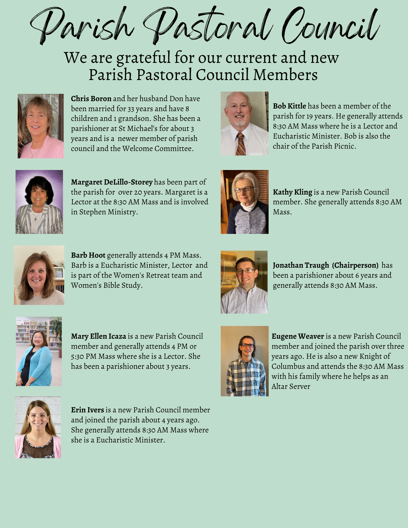 St. Michael the Archangel Catholic Church: Parish Council