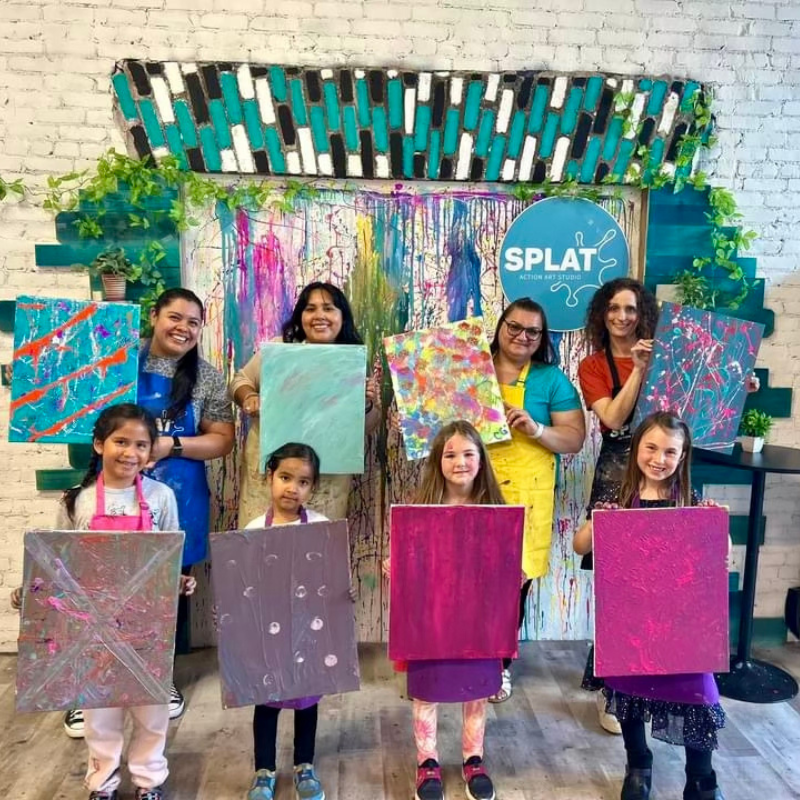 Painting themed Birthday Parties in Los Angeles | Splat Action Art Studio