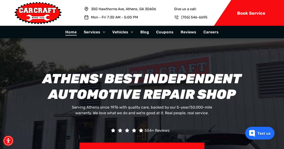 Auto Repair in Athens, GA | Car Craft of Athens