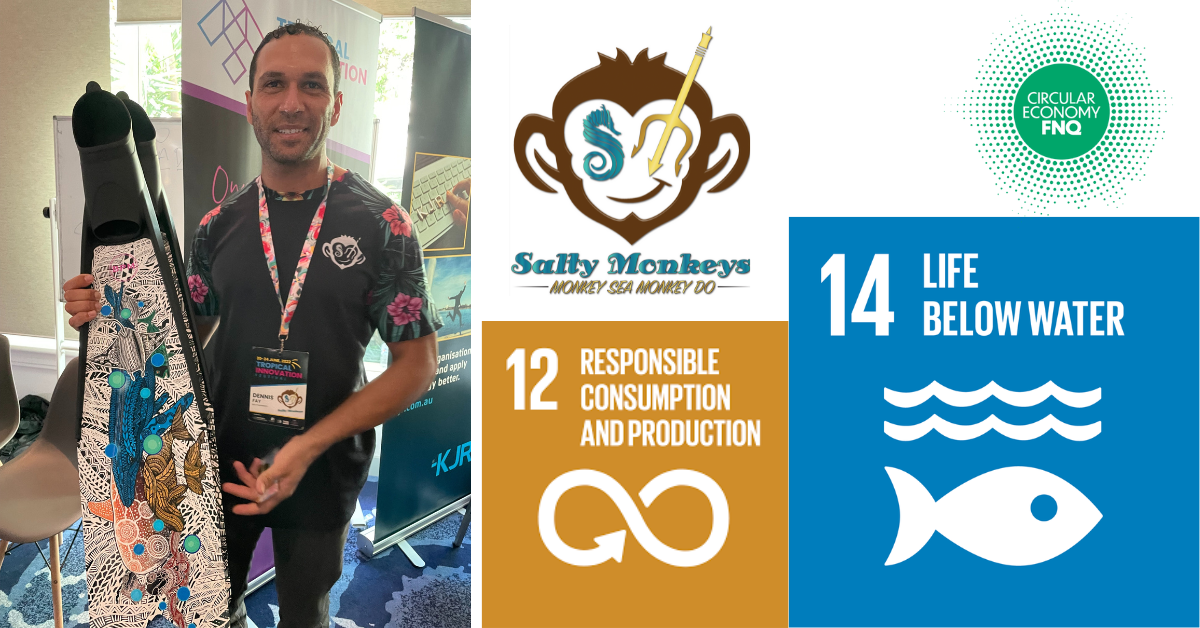 Plastic Circular Innovation - Salty Monkeys - Diving Fins SDG12 SDG14
