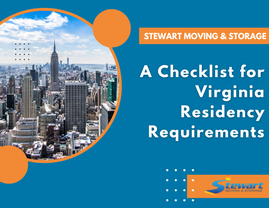 Virginia Residency Requirement Checklist 2025 | Stewart Moving & Storage