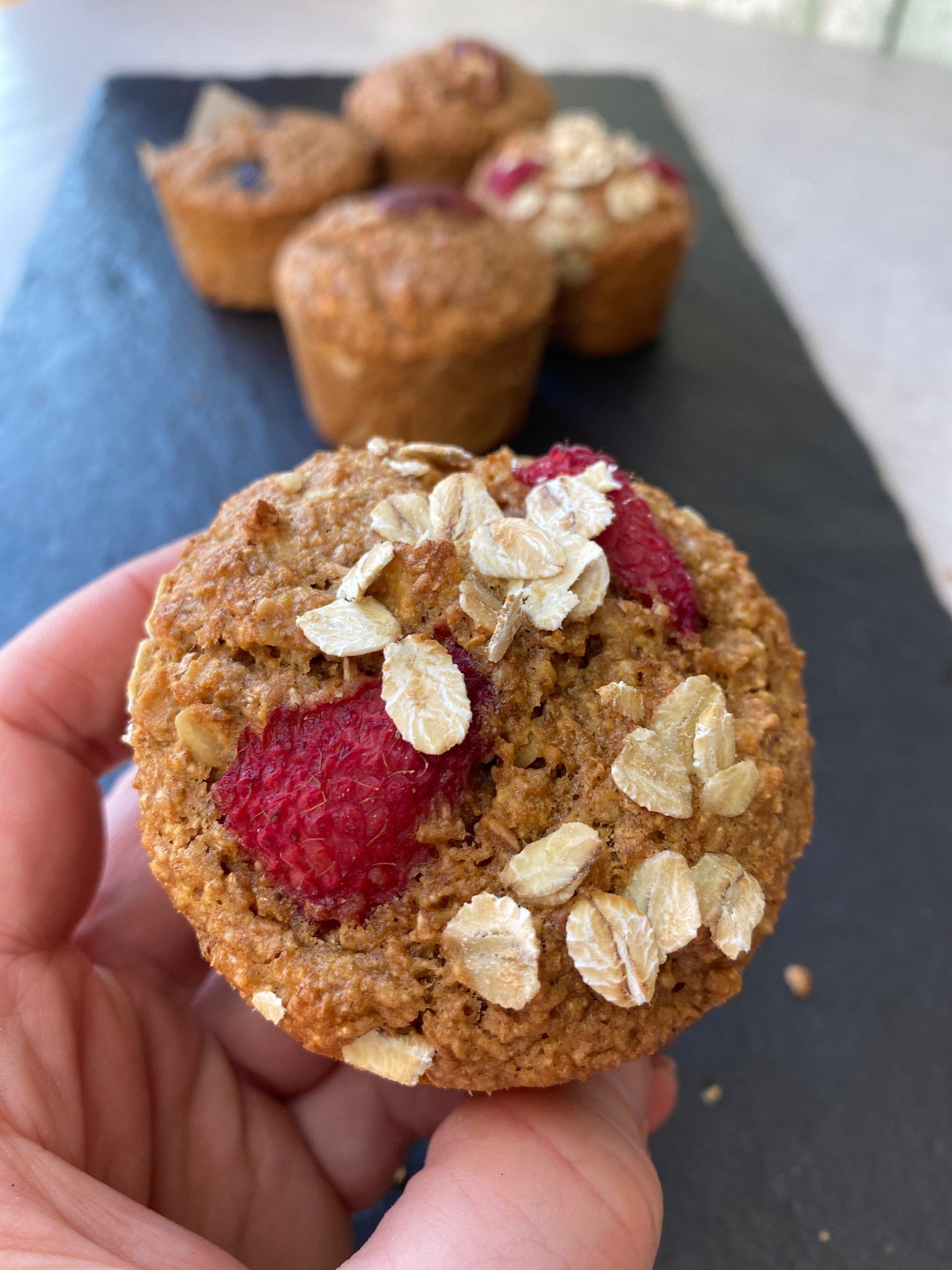 Raspberry & Oat Muffins