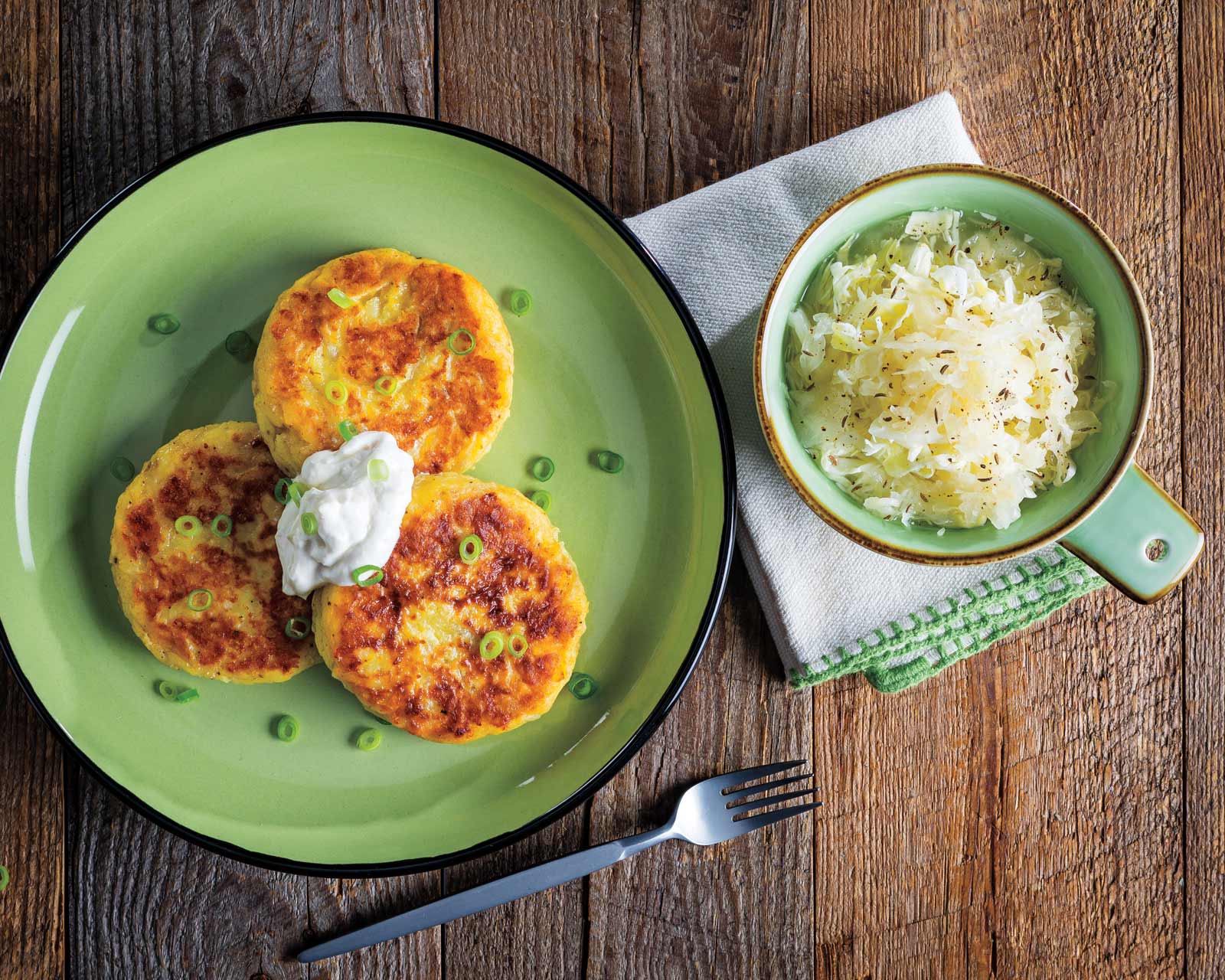 Cheddar Boxty With Horseradish Sauce