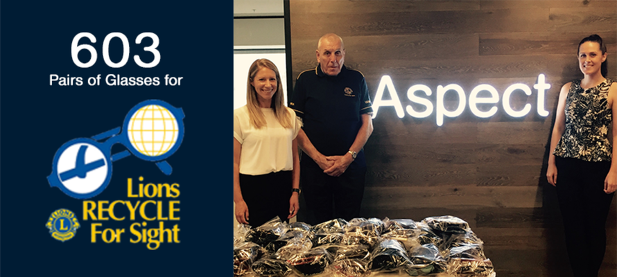 Recycle For Sight – we did it! · Aspect