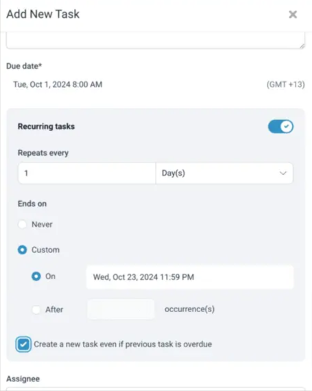 Task Management - Now with Recurring Tasks!