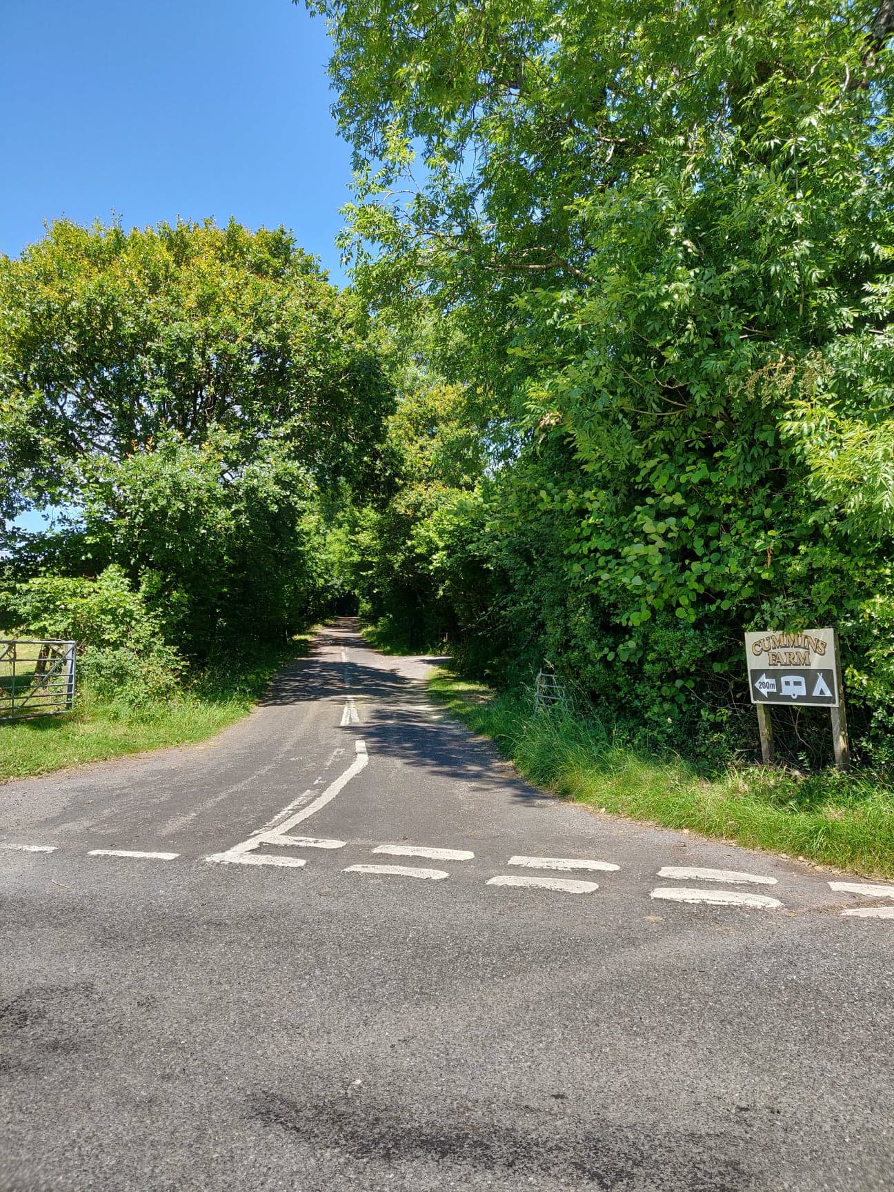 Jurassic Coast Campsite, located between Charmouth and Lyme Regis ...