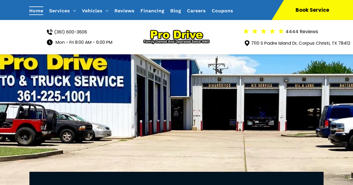 Auto Repair in Corpus Christi, TX | Pro Drive