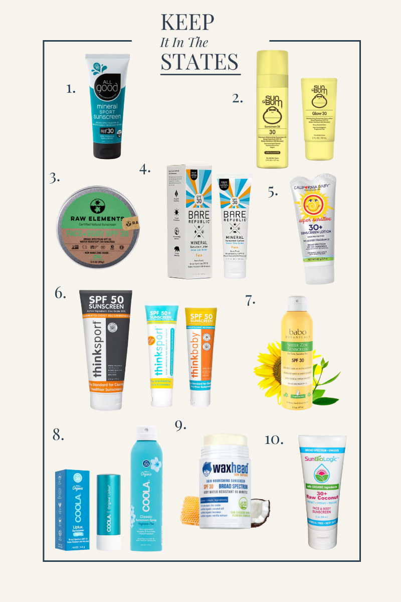 Our 10 Favorite American-Made Sunscreen Brands