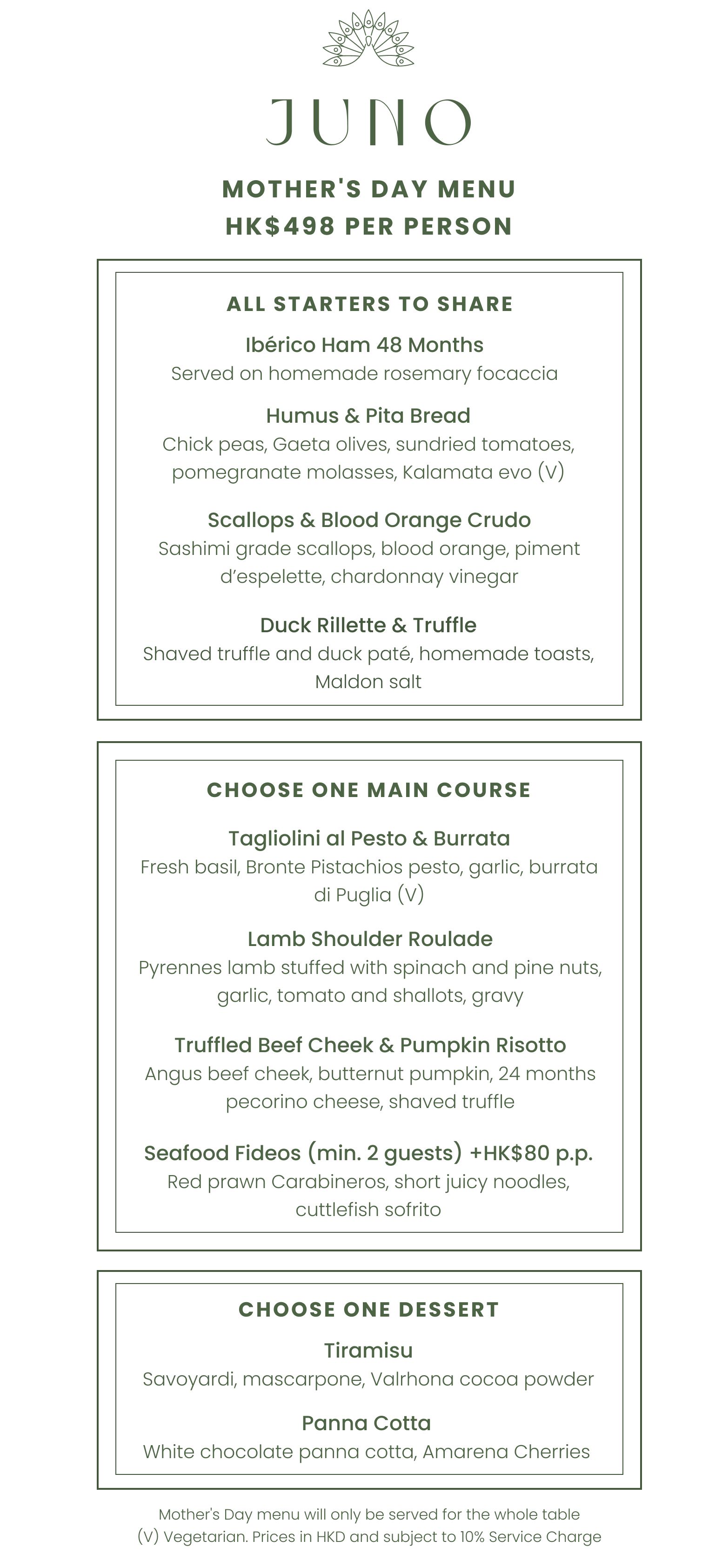 Juno - Italian Mediterranean in Sheung Wan, Hong Kong