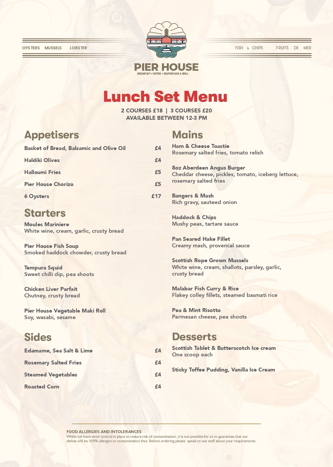 Pier House Gallery | Edinburgh Seafood & Coffee Moments