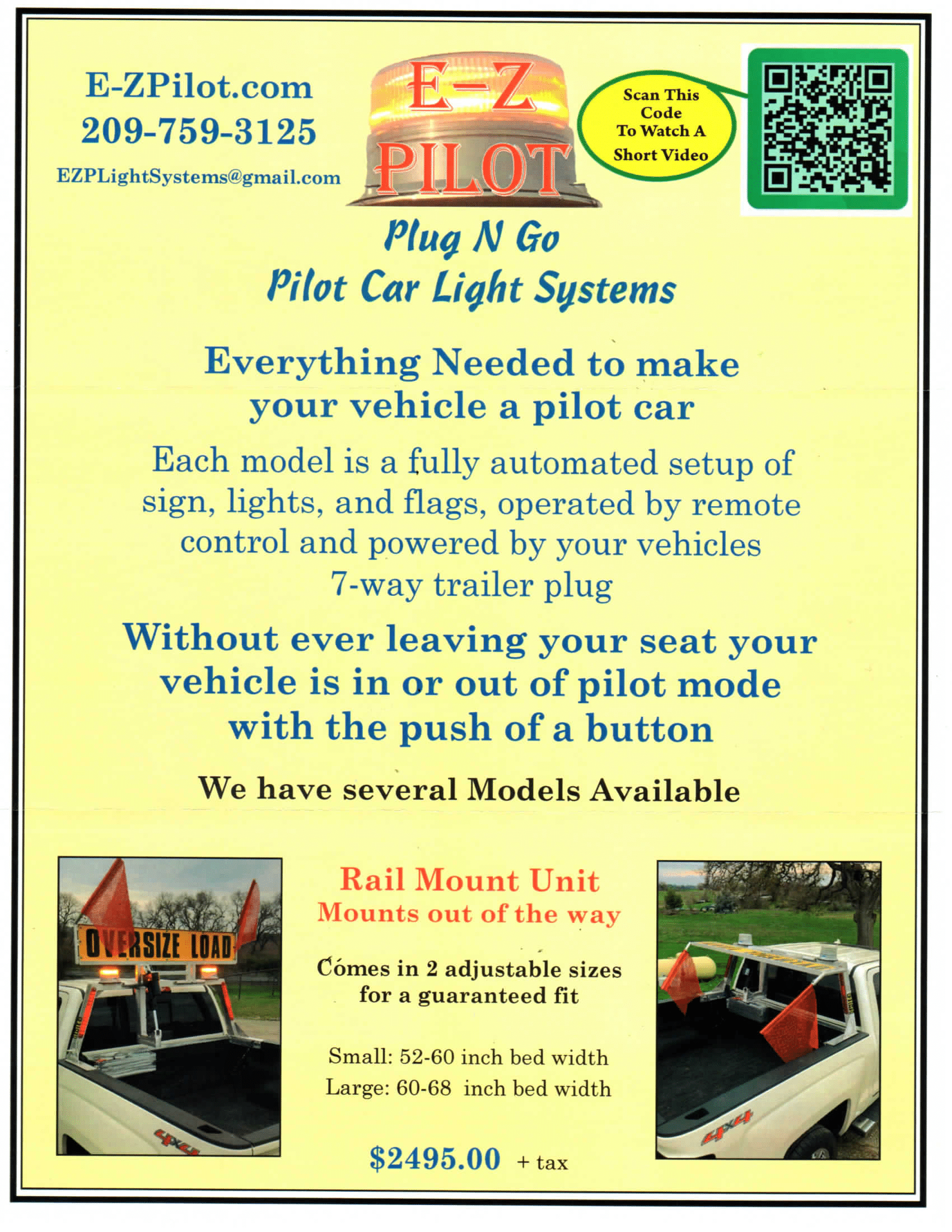 Pilot Car System | ECCO Brand LED Clear Light