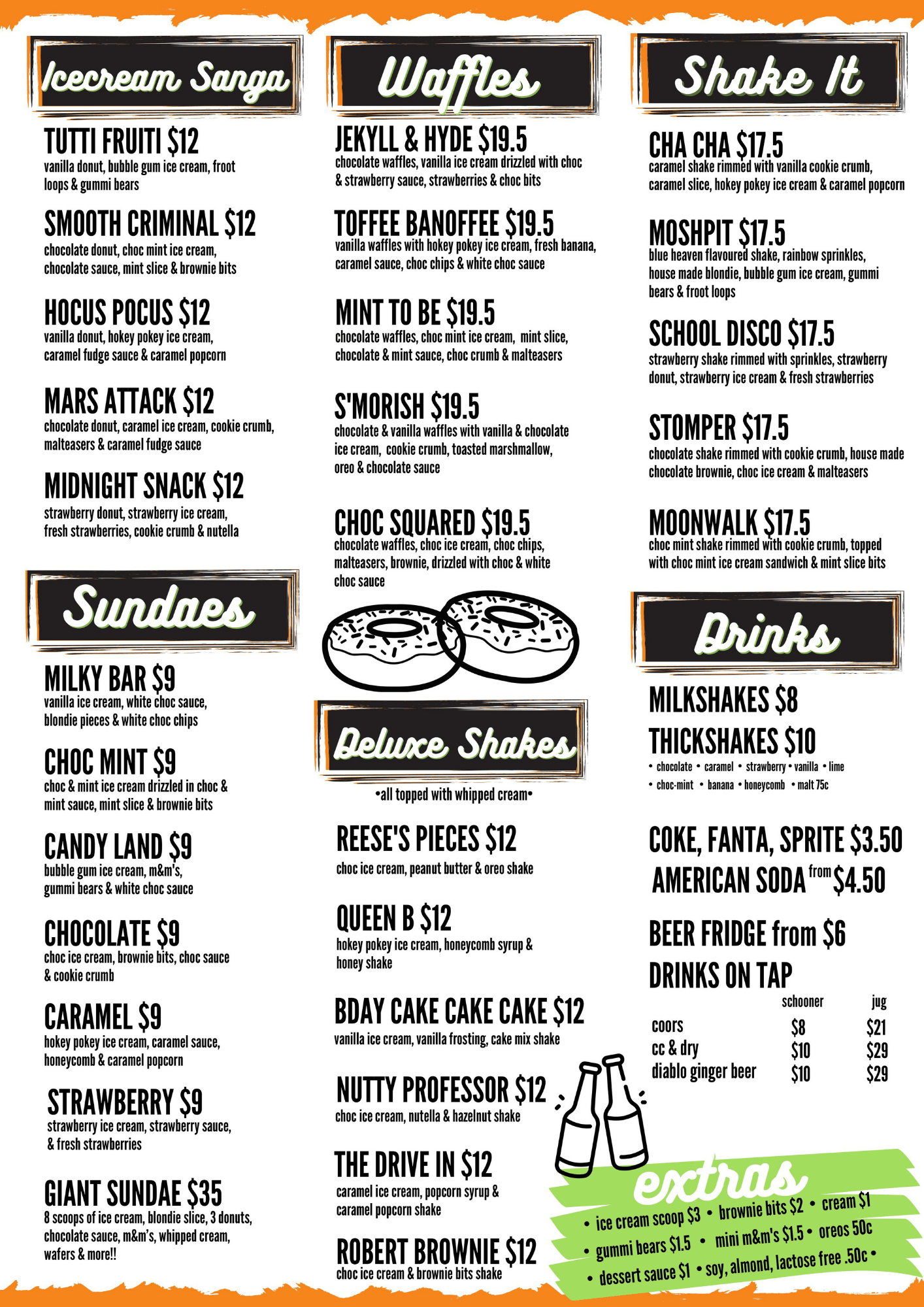 Ninth Street | Burger Joint | Dessert Bar | Loaded Cocktail Menu