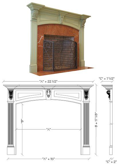 Fireplace Mantels & Walls | NY, NJ, PA | Odhner Fine Woodworking