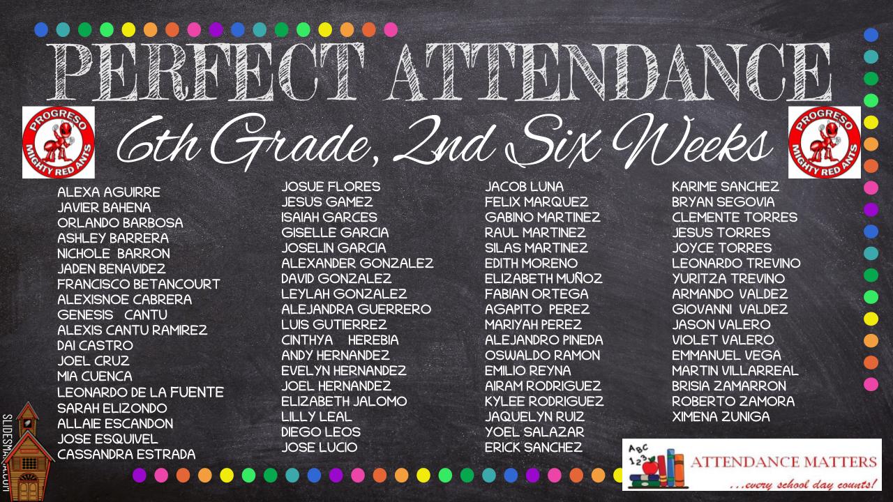 Perfect Attendance