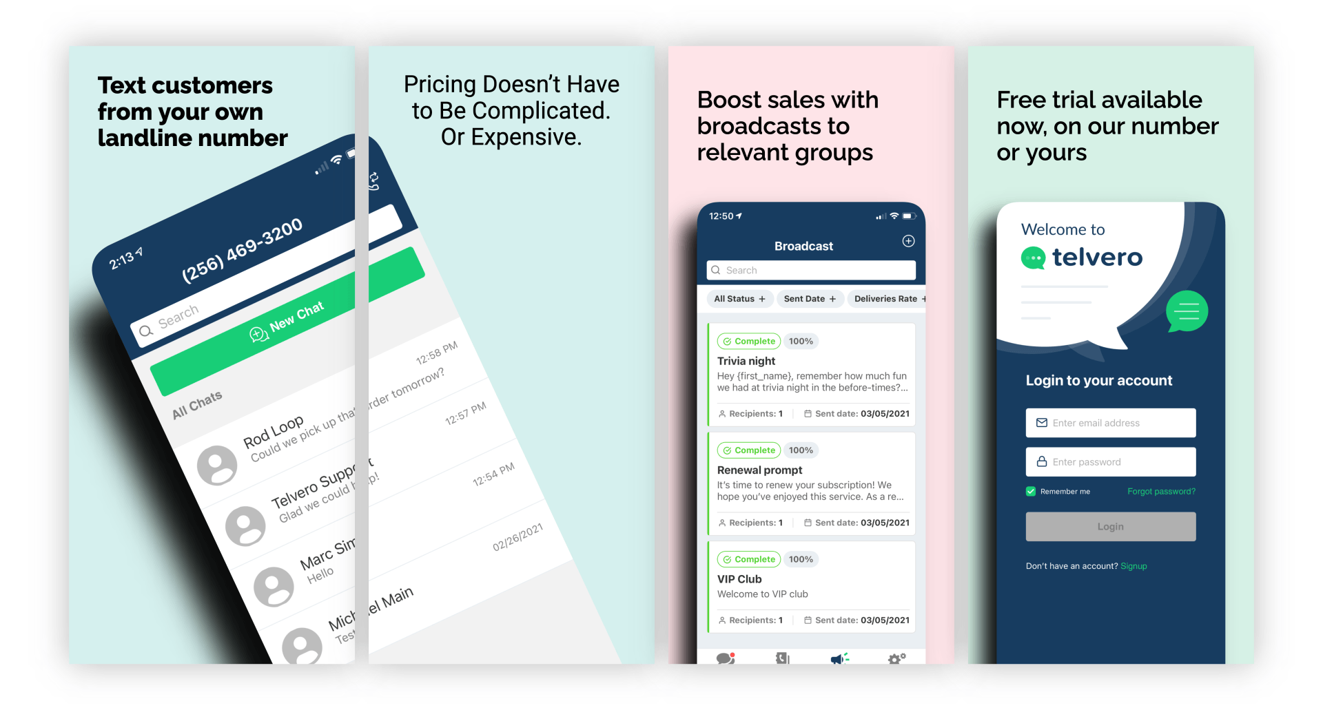 Telvero | Simple Text Messaging Service for Small Businesses