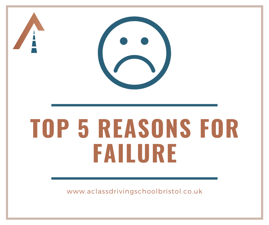 Top 5 reasons for failing