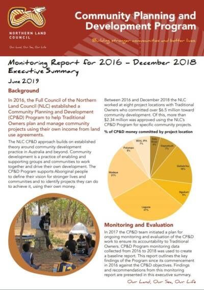 Community Planning and Development Monitoring Report for 2016 to ...