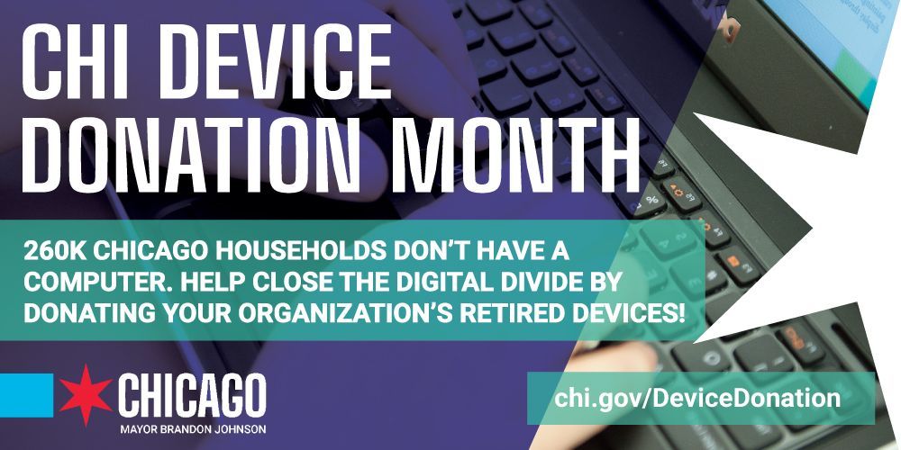 Compudopt has partnered with the City of Chicago for Device Donations