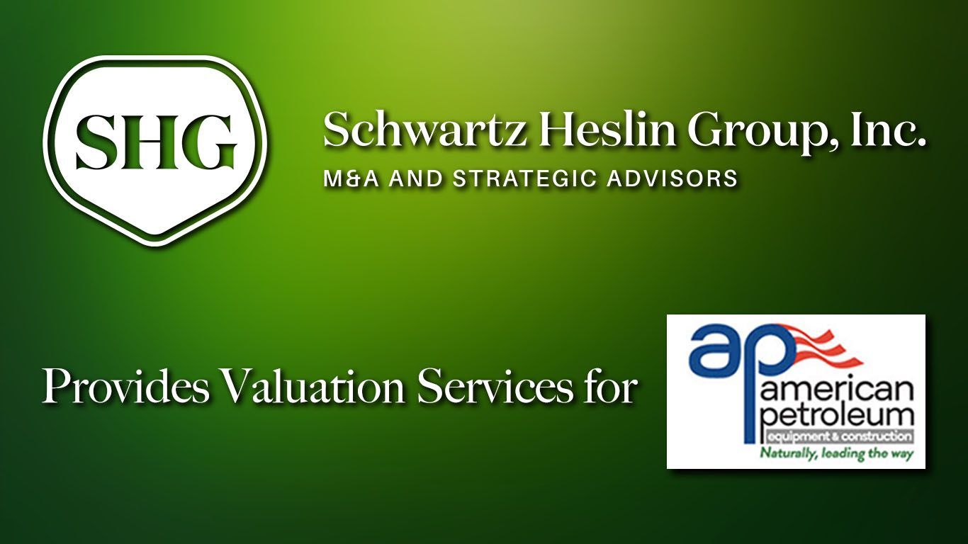 SHG provides valuation services to American Petroleum Equipment and ...
