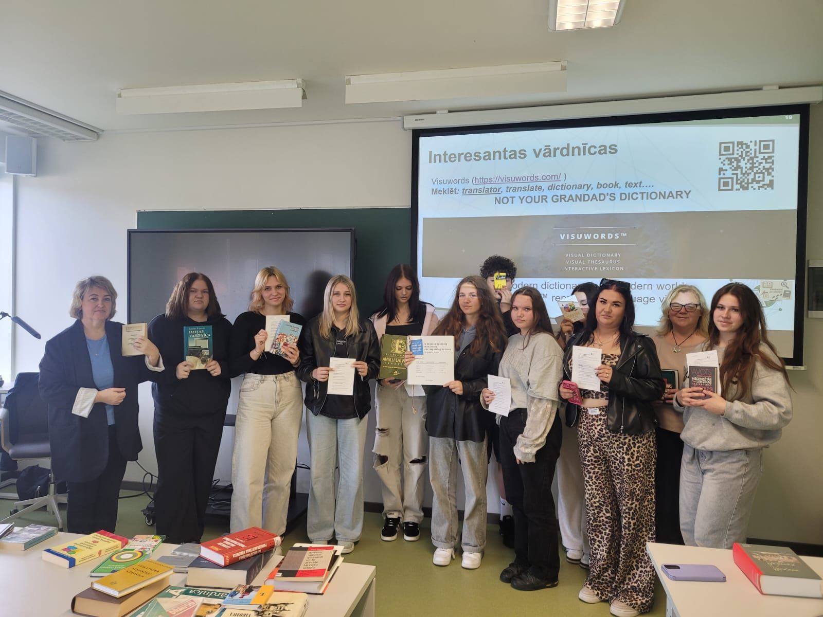 The Class "Following the Dictionary" is Attended by Students from the Kuldīga Technology and ...
