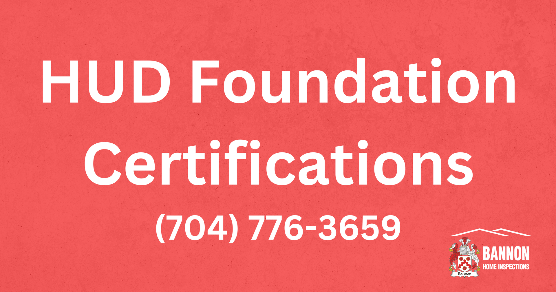 Foundation Certifications in Lancaster County, SC | FHA, VA, HUD ...
