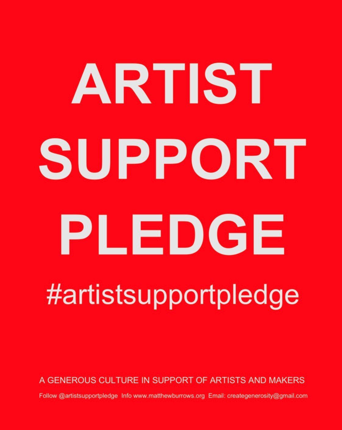 News: Artist Support Pledge