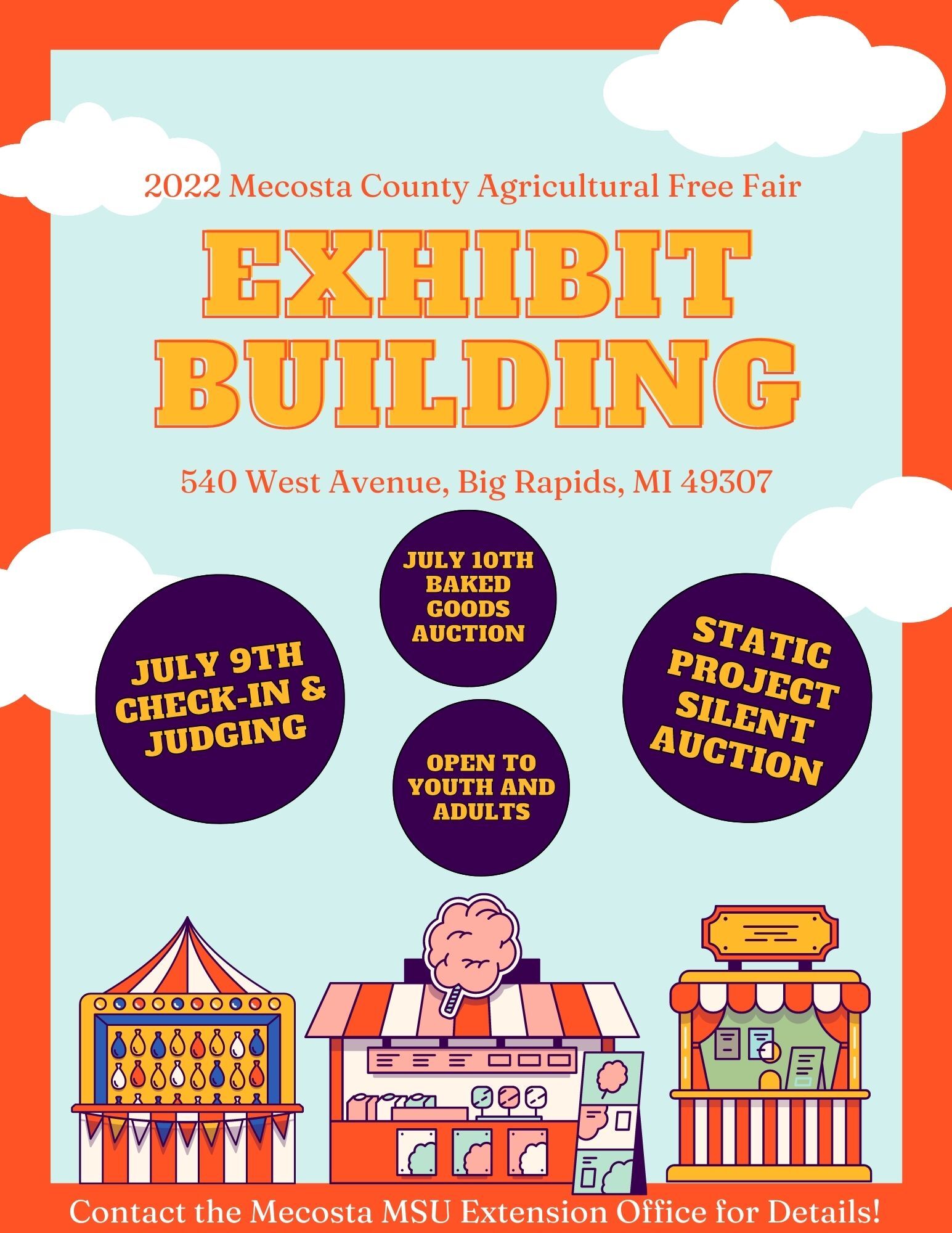 Mecosta County Free Fair - Big Rapids, MI - Exhibit Building