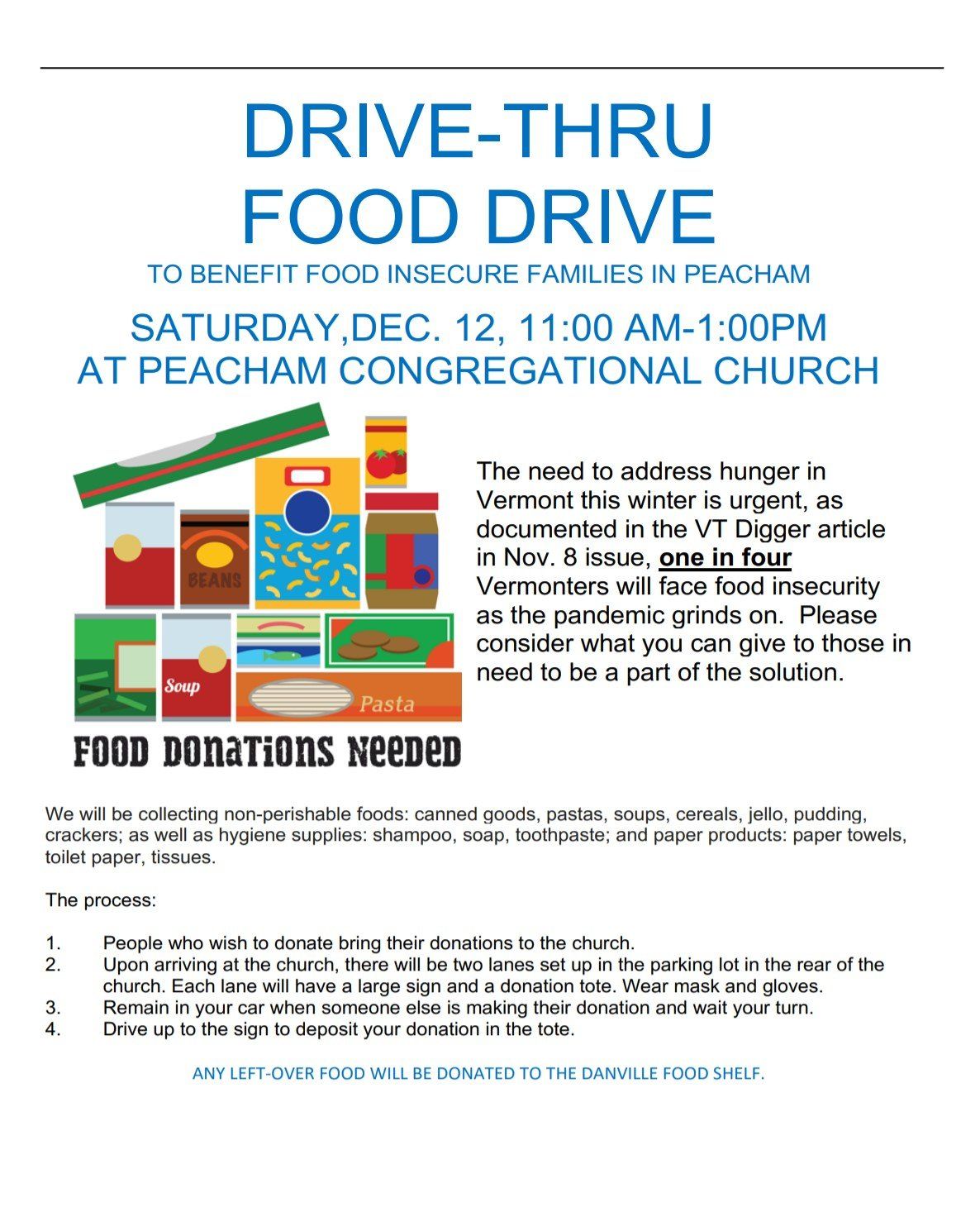 December Drive Through Food Drive