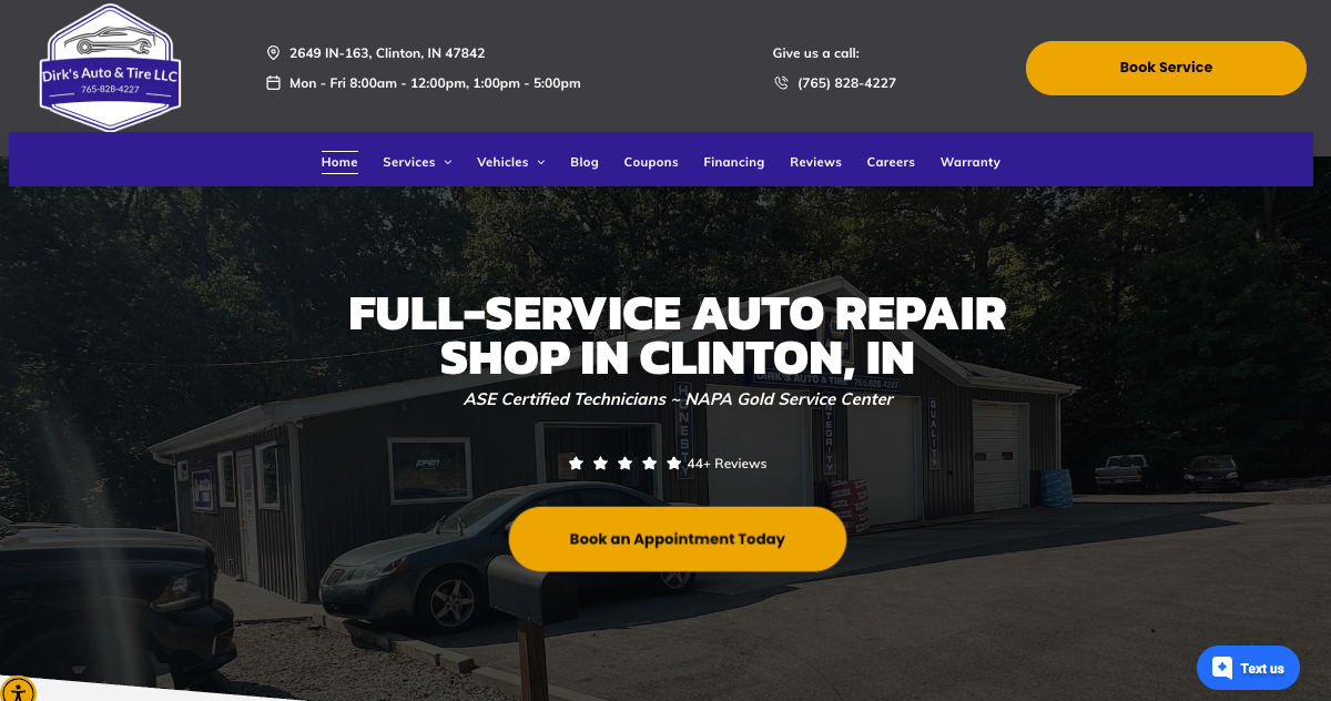Auto Services & Tires - Clinton, IN | Dirks Auto & Tire