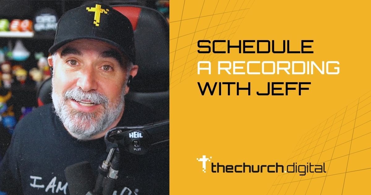 Schedule a recording with Jeff