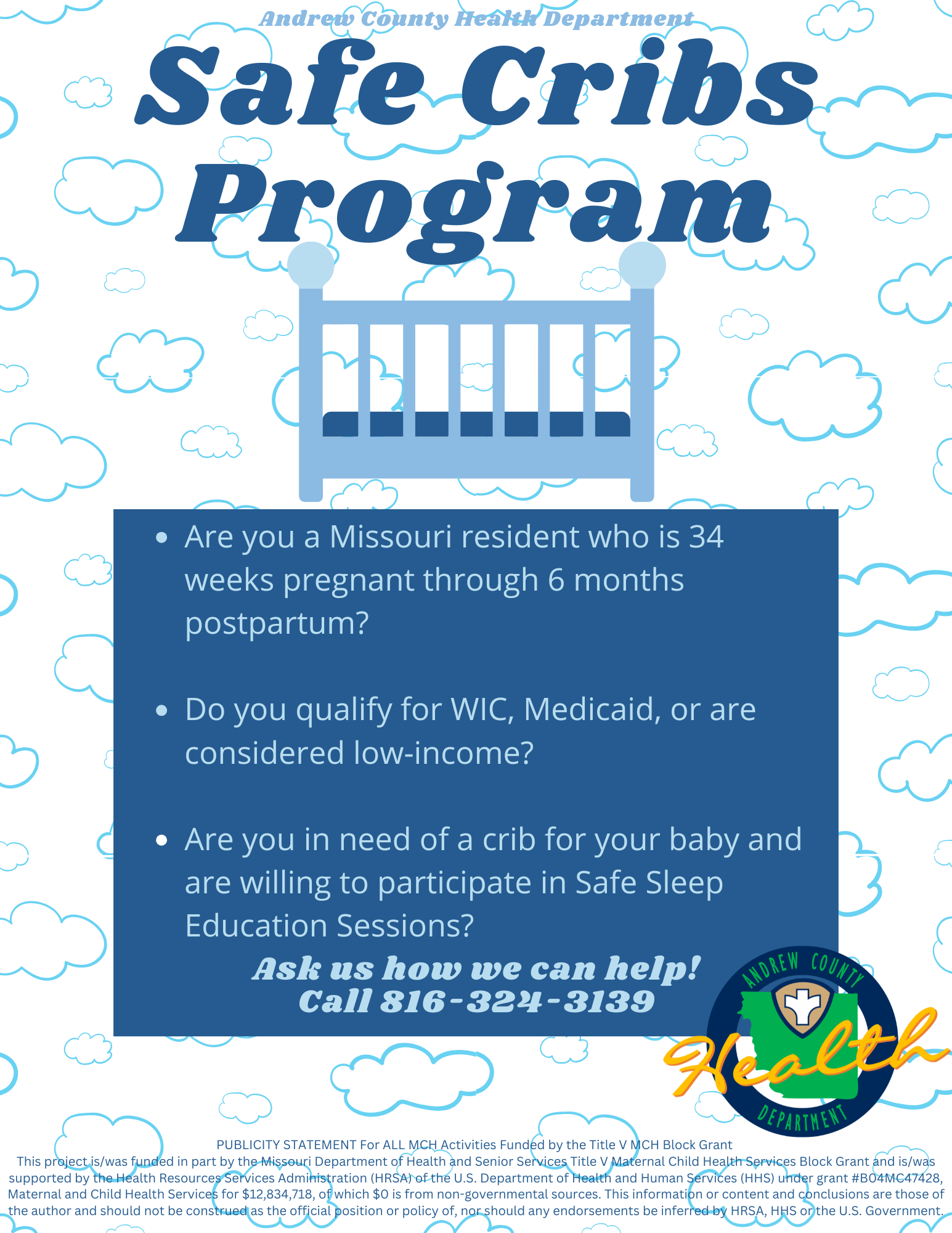 Crib Safety | Andrew County Health Department | Savannah, MO