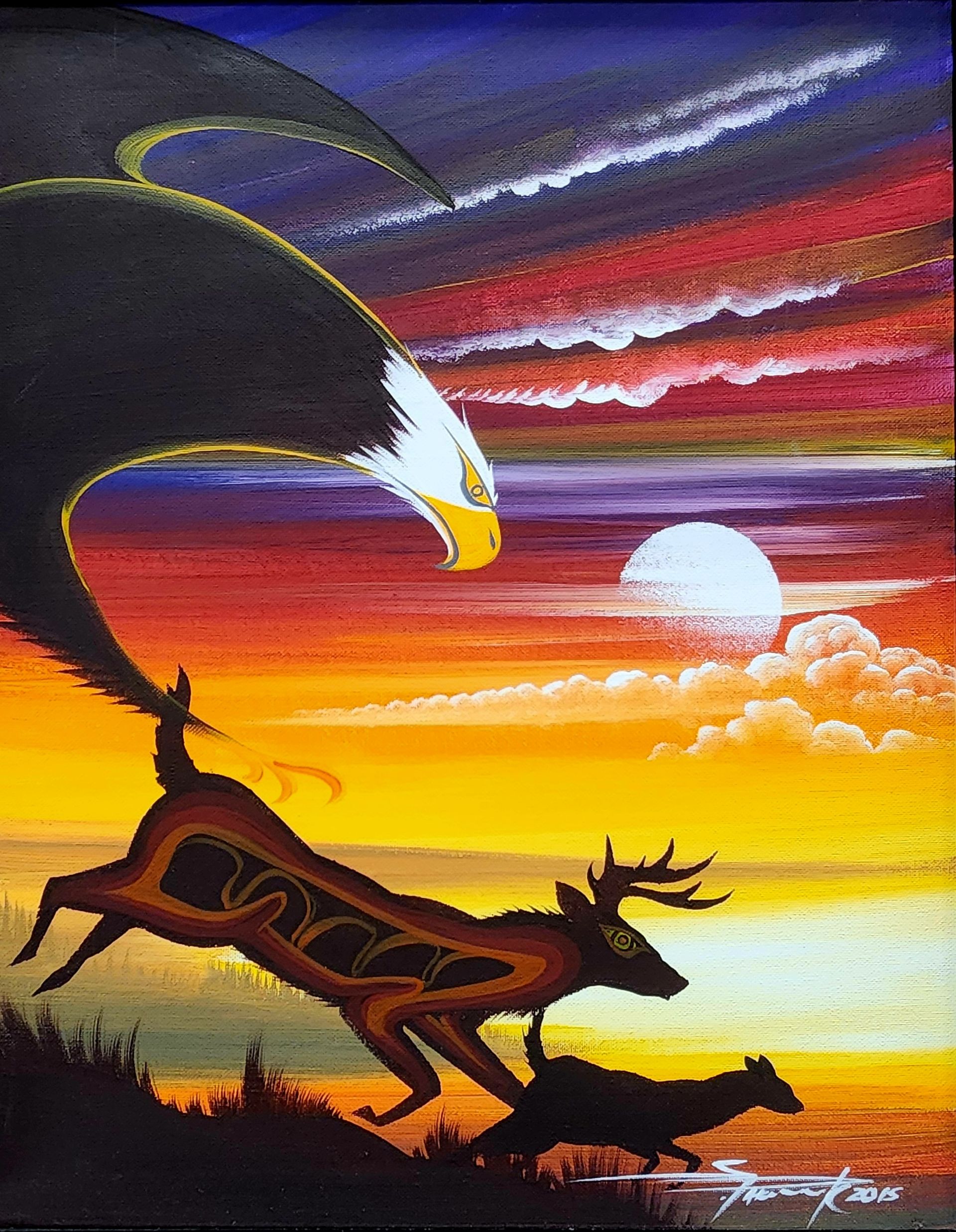 *Eagle, Buck and Fawn