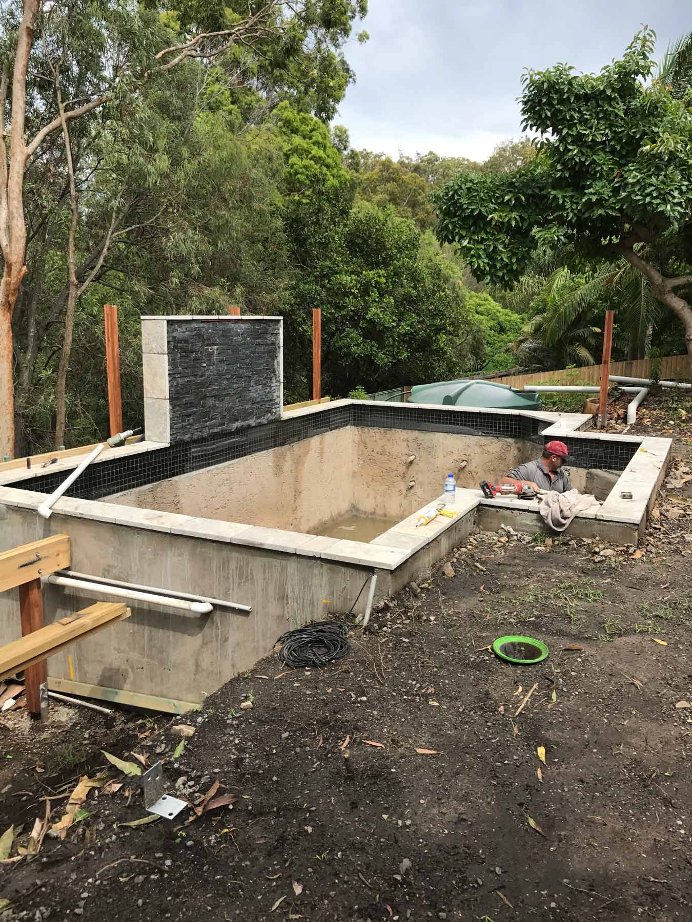 Helensvale Concrete Pool Build by Pool HQ