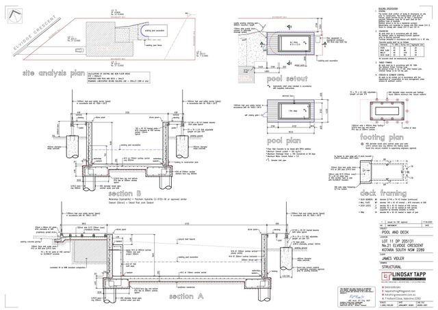 Pool Architecture Drawings
