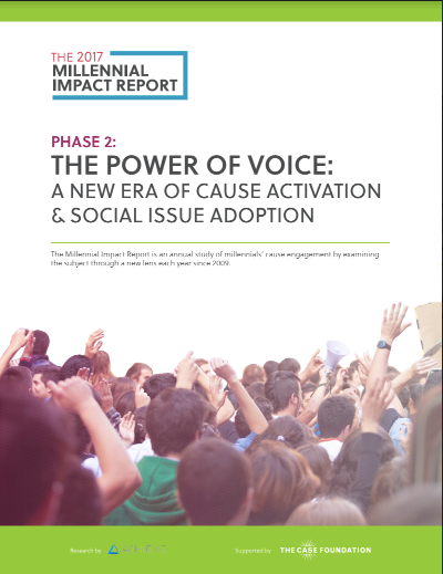 Millennial Impact Report understanding cause engagement by millennials ...