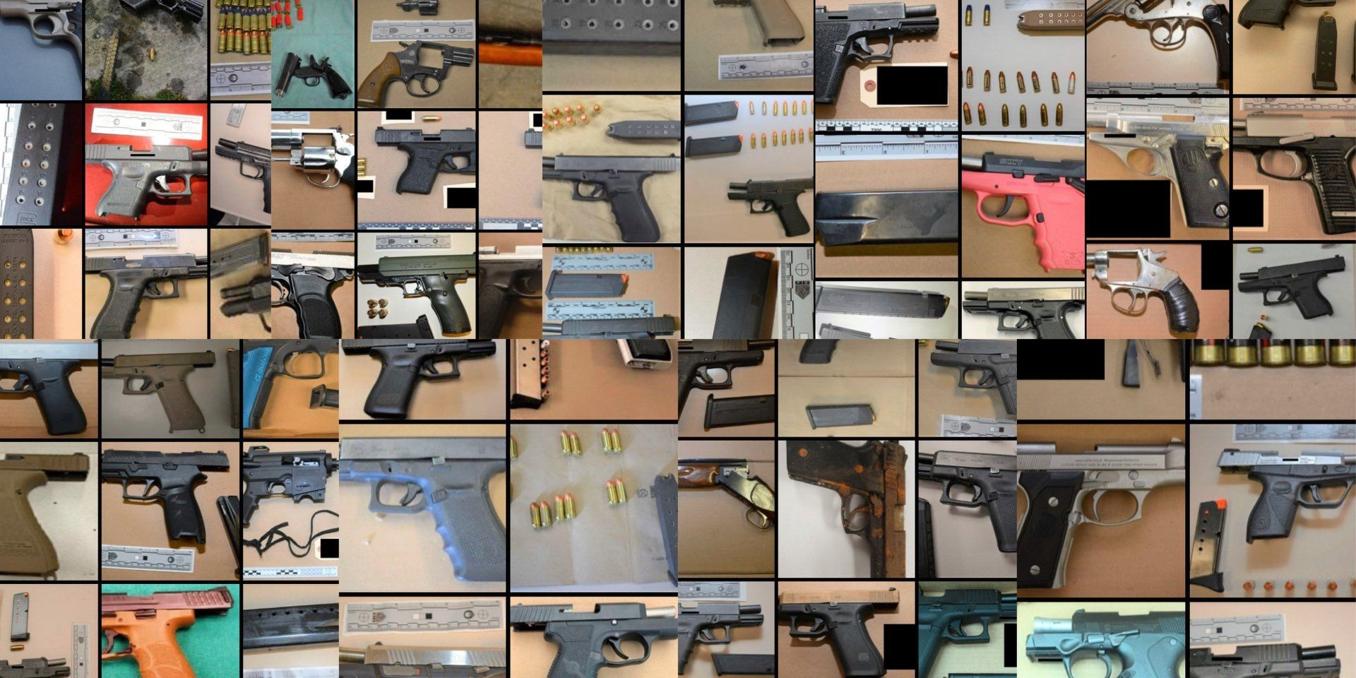 Firearms Seized by the Hard Work of Toronto Police Officers