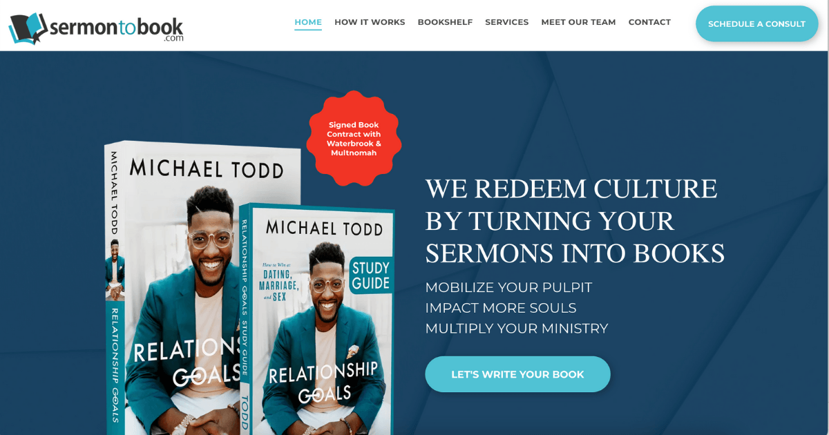 Sermon To Book - We redeem culture by turning your sermons into books