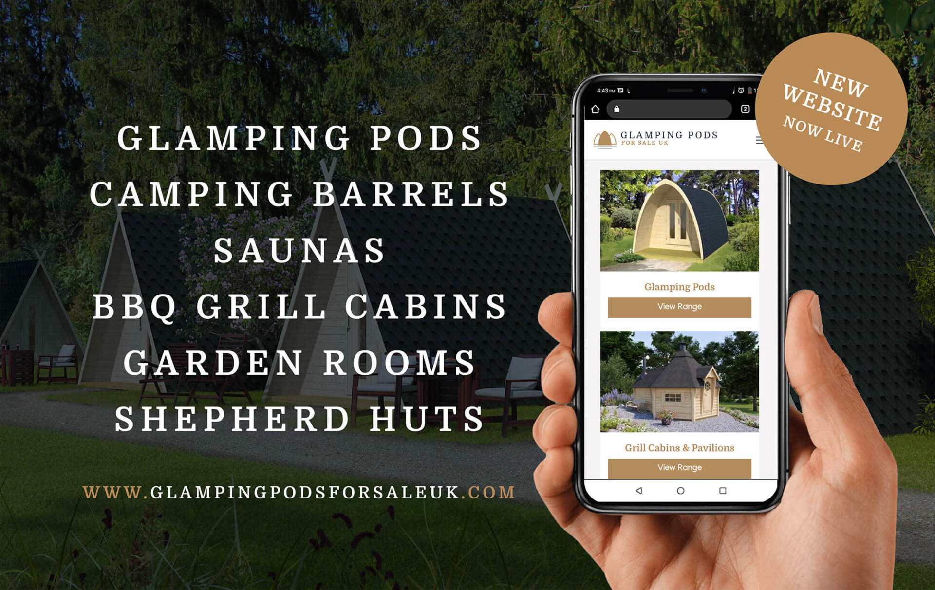 Camping Pod Suite 5.8 x 2.4m | Glamping Pods For Sale