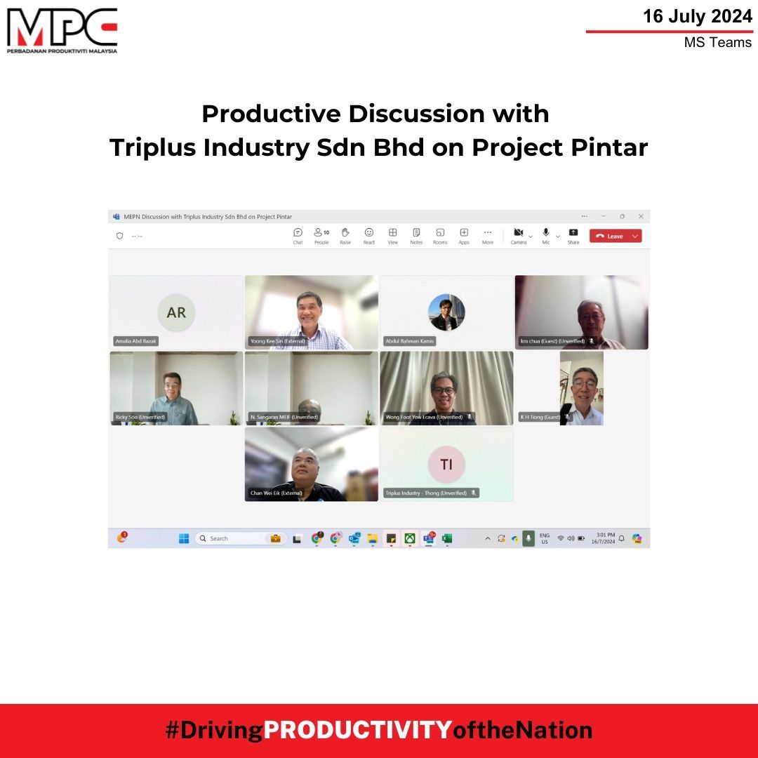 MEPN Productive Discussion with Triplus Industry Sdn Bhd on Project Pintar