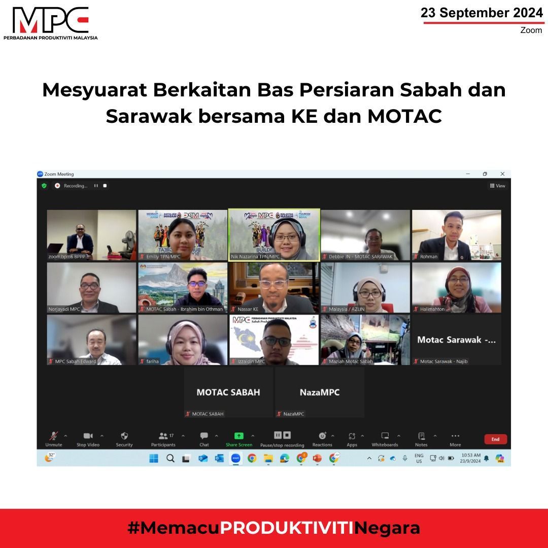 Mesyuarat Berkaitan Bas Persiaran Sabah dan Sarawak bersama KE dan MOTAC