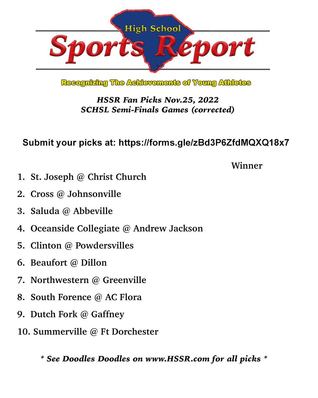 High School Sports Report