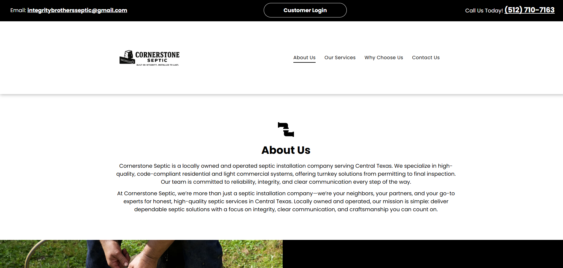 About Our Septic Company - Manchaca, TX - Cornerstone