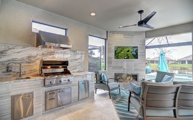 Straight Run Outdoor Kitchens & Ideas | HL Posey Builders