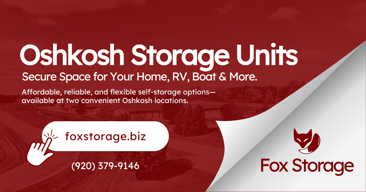 Self-Storage Sizes & Pricing | Fox Storage | Oshkosh, WI