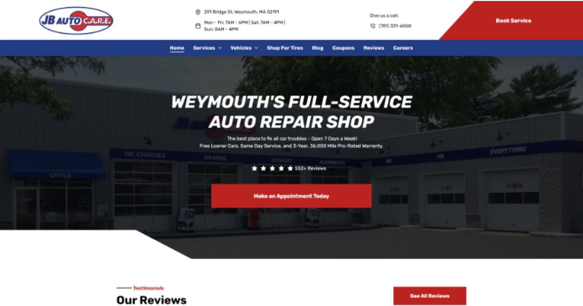 JB Auto CARE | Weymouth's Best Auto Repair Shop