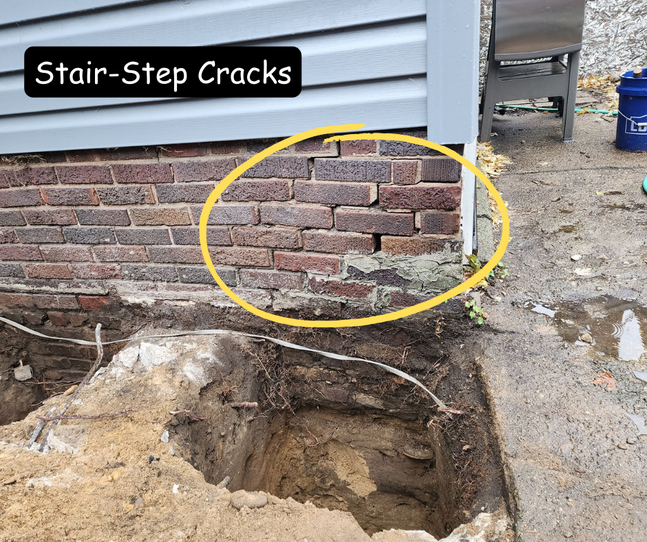 Stair-Step Cracks In Brick or Block - Foundation Issues?