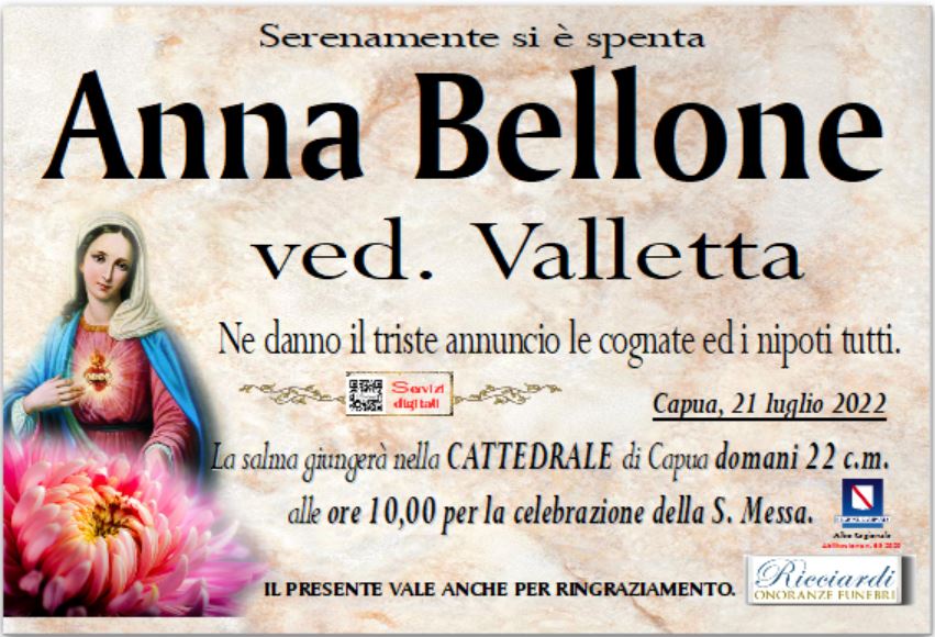 Necrologi | Capua, CE | Agenzia funebre O.F. Ricciardi