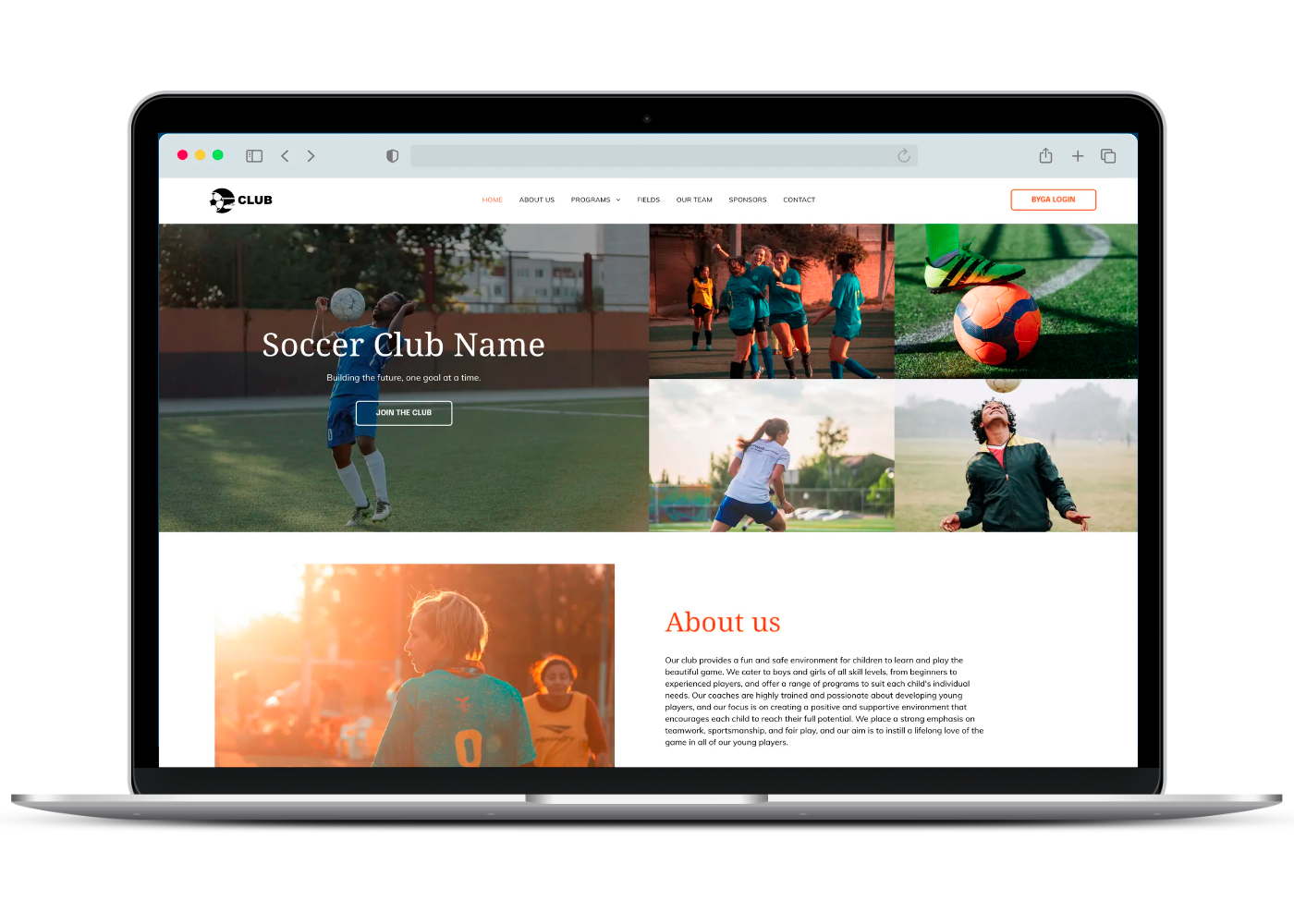 Modern Websites Built for Youth Sports Clubs Modern Websites Built for Youth Sports Clubs