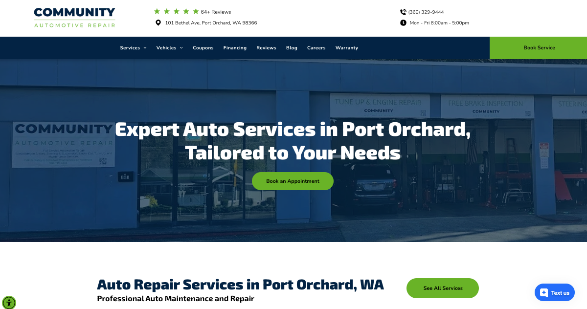 Trusted Auto Repair in Port Orchard | Community Automotive Repair LLC